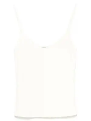 Vince Ribbed V-neck Spaghetti Strap Tank Top