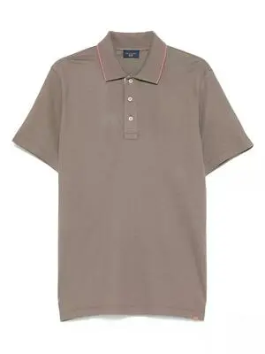 Paul & Shark Piqué Polo Shirt - Brown