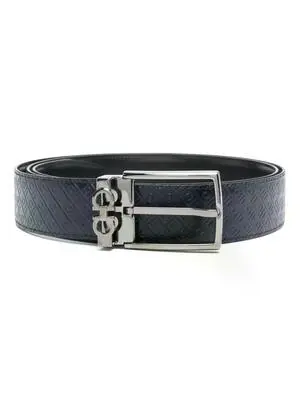 FERRAGAMO Gancini Reversible Belt - Blue