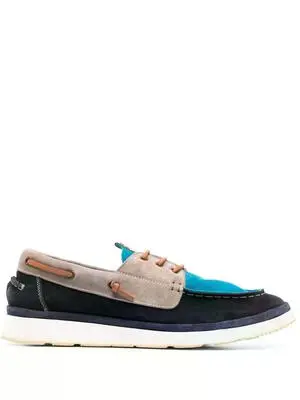 Moma Suede Boat Shoes - Blue