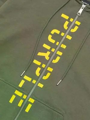 PURPLE BRAND Stencil Logo Zip-up Hoodie