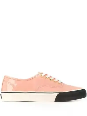 FUMITO GANRYU Varnished Effect Lace-up Sneakers