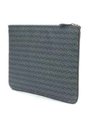 DELAGE Pochette Plate Gm Clutch Bag - Grey