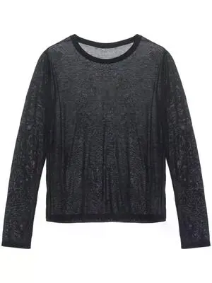 BASERANGE Long-sleeve Lyocell T-shirt - Black