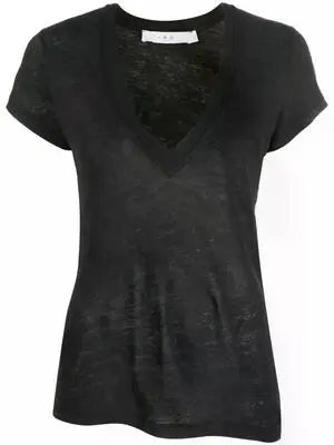 IRO PARIS V-neck Short-sleeve T-shirt - Black