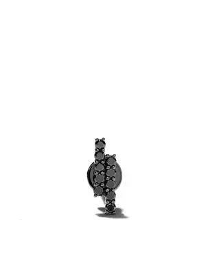 ALINKA 18kt White Gold Diamond Stud Earring - Black