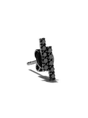 ALINKA 18kt White Gold Mala Diamond Stud Earring - Black