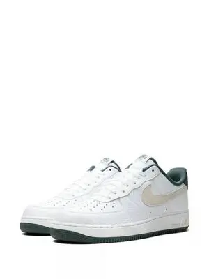 Nike Force 1 Low Vintage Green Leather Sneakers - White