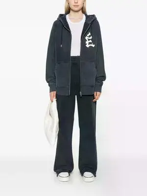 Études Studio Logo Embroidered Zip-up Hoodie