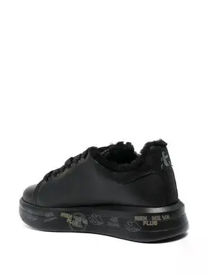 Premiata Shearling-lined Lace-up Sneakers