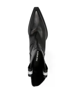 Premiata Calf Leather Pointed Toe Cowboy Boots