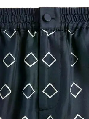 Valentino Garavani Skill Twill Bermuda Shorts With All-over Opticool Print
