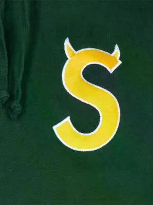 Supreme S Logo Drawstring Hoodie - Green
