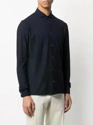 ZANONE Regular-fit Cotton Shirt - Blue