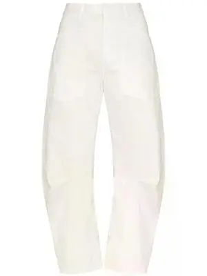 NILI LOTAN Shon Balloon-leg Trousers - White