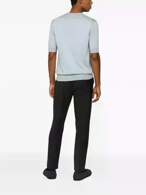 Dolce & Gabbana Logo-embroidered Tailored Trousers