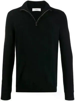 Pringle Of Scotland Half-zip Cashmere Jumper - Black