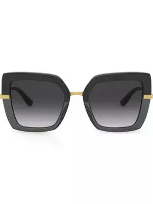 Dolce & Gabbana Oversize Square Frame Sunglasses - Black