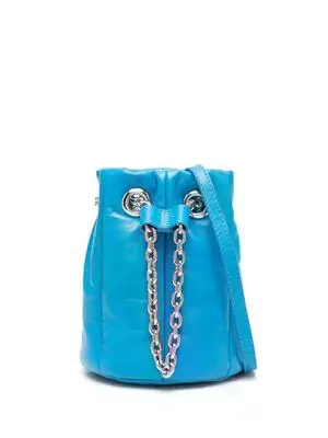 STAND STUDIO Yvette Bucket Bag With Chain Detailing - Blue