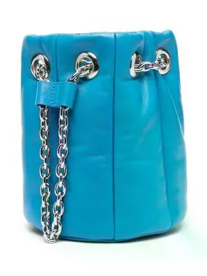 STAND STUDIO Yvette Bucket Bag With Chain Detailing - Blue