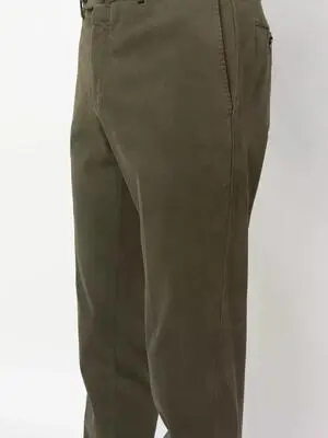 PT TORINO Mid-rise Straight-leg Trousers - Green