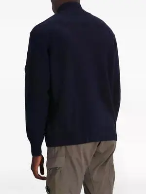 C.P. COMPANY Zipped Cardigan - Blue