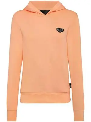 Philipp Plein Logo-plaque Hoodie - Orange