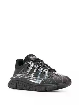 Versace Trigreca Low-top Sneakers - Black