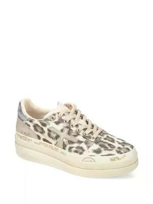 Premiata Leopard Print Lace-up Sneakers