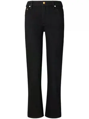 Tory Burch Cropped Flare Jeans - Black