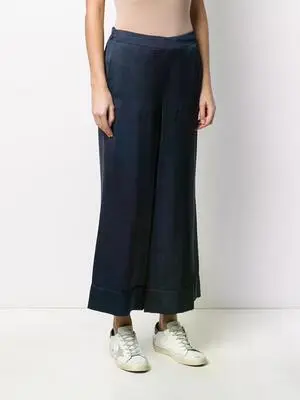 BLANCA VITA Wide Leg Cropped Trousers