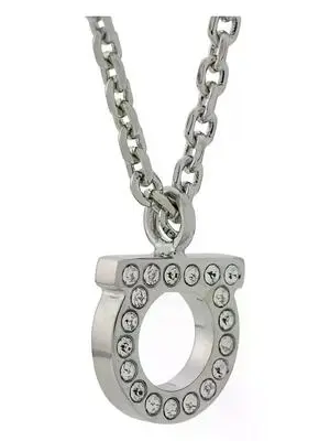 FERRAGAMO Gancini Crystal Necklace