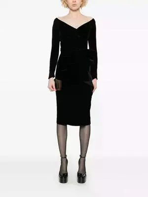Chiara Boni La Petite Robe Silveria Midi Dress - Black