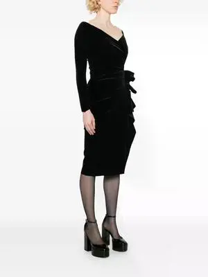 Chiara Boni La Petite Robe Silveria Midi Dress - Black