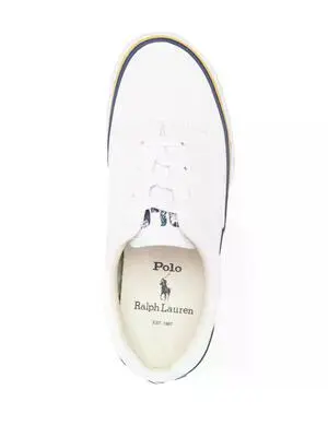 Polo Ralph Lauren Canvas Lace-up Sneakers - White