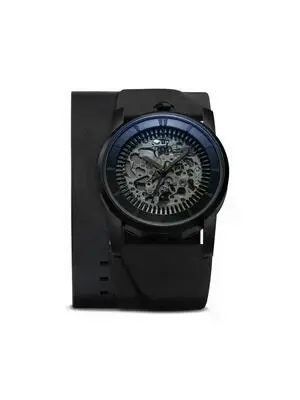 FOB PARIS Skeleton Automatic Watch - Black