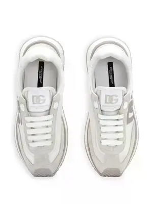 Dolce & Gabbana Dg Mixed-material Sneakers - White