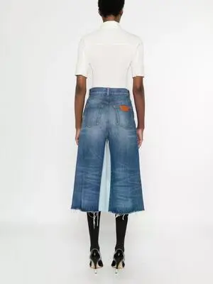 Chloé Patchwork Denim Shorts