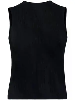 Brunello Cucinelli Contrast Stitch Sleeveless Top
