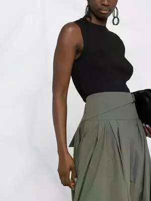 Brunello Cucinelli Contrast Stitch Sleeveless Top