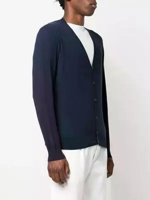 Colombo Button-down Knit Cardigan - Blue