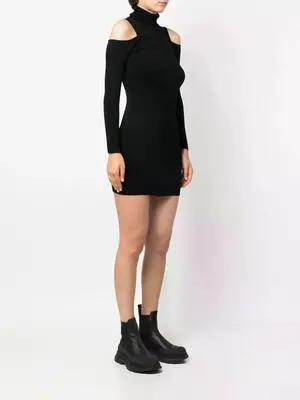 Costume National Knitted Cut-out Mini Dress