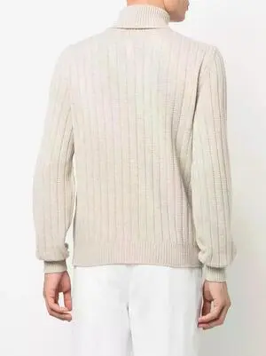 Corneliani Cable-knit Roll-neck Jumper - Neutrals