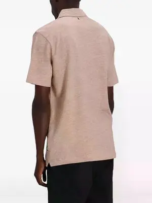 BOSS Mélange-effect Short-sleeve Polo Shirt