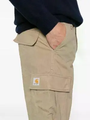 Carhartt Work In Progress Logo-patch Cargo Shorts - Brown