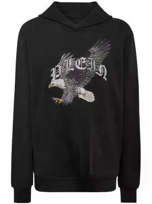 Philipp Plein Eagle-print Hoodie - Black