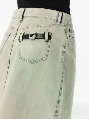 Coperni Asymmetrical Denim Skirt