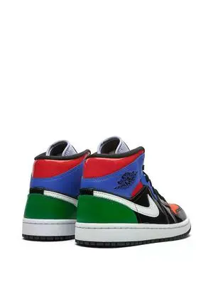 JORDAN Air 1 Mid Se Multicolor Patent Sneakers