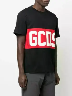 Gcds Band Logo-print T-shirt - Black