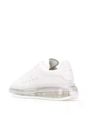 Alexander McQueen Oversized Leather Sneakers With Transparent Sole